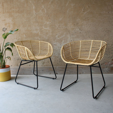 Indoor Rattan Dining Chairs | The Rattan Company