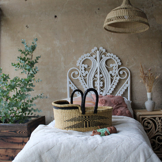 Mini Me Malaika Moses Basket for Dolls, Teddies or Toys – The Rattan ...