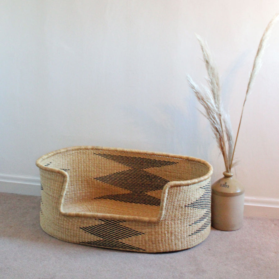 Asher Handwoven African Dogs bed – The Rattan Company